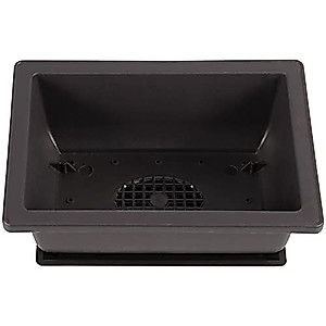 20 Packs 6.5 Inches Bonsai Training Pots, Plastic Bonsai Tree Pots with 20 PCS Trays, Rectangular Bonsai Pots Planters, Black2