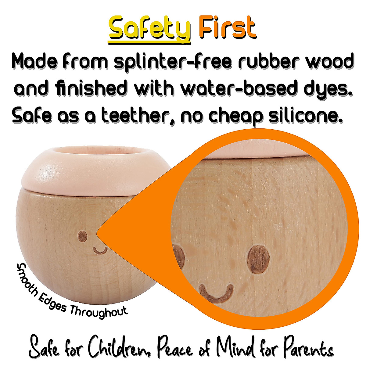 MONTESSORI MAMA Sensory Toys Baby Teething Toys & Baby Rattle | Sensory Bin for Baby Toys 6 Months and Infant Toys 6 Months | Autism Sensory Toys Newborn Toys | Sensory Toys for Babies Baby Gifts