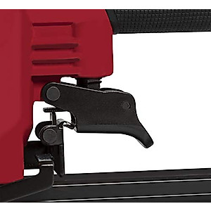 Arrow PT50 Oil-Free Pneumatic Staple Gun, Professional Heavy-Duty Stapler for Wood, Upholstery, Carpet, Wire Fencing, Fits 1/4”, 5/16”, 3/8", 1/2", 9/16” Staples , Red