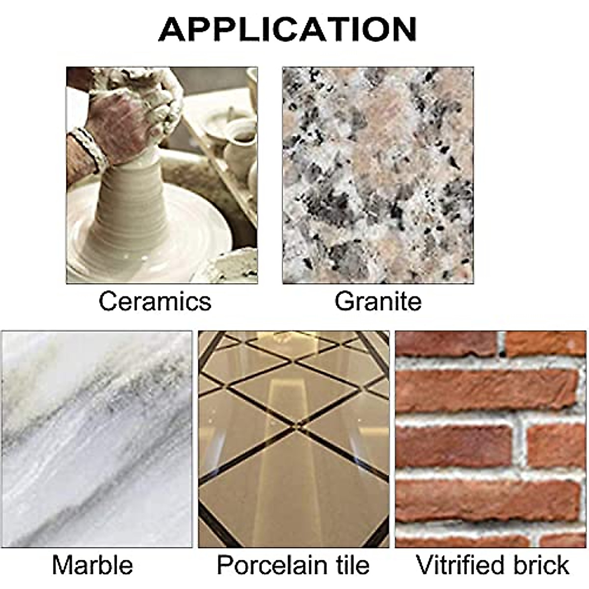 Tysun 5 Pcs 4.5 inch Diamond Saw Blade Tile Blades Cutting Disc Wheel for Cutting Porcelain Tiles Granite Marble Ceramics