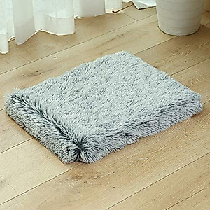 Pet Blanket Bed Pad Dog Blanket Mat Waterproof Washable Plush Square Dogs Cats Pets Warm Sleeping Bed Cover Mat for Dogs Cats - Coffee + White S