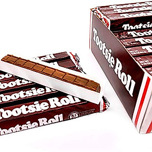 Tootsie Roll Bars, Original Classic Size, 2.25 Ounce Rolls, (Pack of 36), Peanut Free, Gluten Free