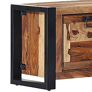 QZZCED Shoe Cabinet,Shoe Cabinet for Entryway,Shoe Storage Cabinet,Wooden Shoe Cabinet,Corner Shoe Rack,Bathroom Cabinet Shelf,for Indoor,Entrance,Hallway,Bedroom,Living Room,Solid Sheesham Wood