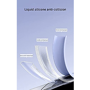 BAILI Z Fold 3 Case with Pen Holder,Liquid Silicone Shockproof Protective Galaxy Z Fold 3 Case Cover, Silky and Soft Touch, Slide Rail Type Removable Pen Cover for Samsung Z Fold 3 Case-Cool Black