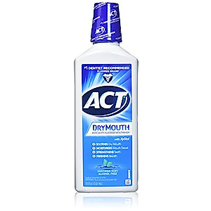 ACT Dry Mouth Mouthwash, Mint, 18 Fl Oz (Pack of 3)