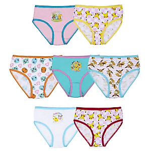 100% Combed Cotton Underwear With Pikachu, Evee, Squirtle, Jigglypuff & more, available in Sizes 4, 6 & 8
