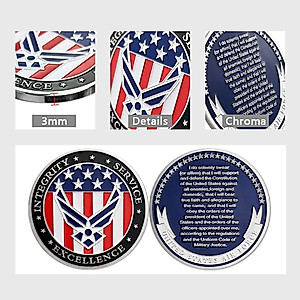 US Air Force Oath Challenge Coin for Airman's Gifts