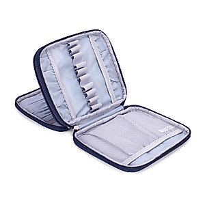 Teamoy Crochet Hooks Case, Aluminum Crochet Hooks Storage Bag for Crochet Kits and Knitting Accessories,Perfect for Beginners and Experienced Crochet Lovers, Owls (Bag Only)