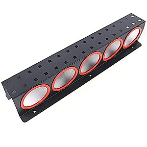 Ggeresulie Spray Bottle Storage Rack Abrasive Wall-Mounted Rail shelf Car Beauty Shop Accessory Display Auto Cleaning Detailing Tools Organizer For Wall Mounted, blackï¼Œred, ‎22 x 4.7 x 5 inches