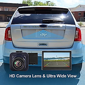 AUTOBABA Backup Camera Safety Rear View Park Assist Back Up Camera Compatible with Ford Edge 2011 2012 2013 2014 2015 Replaces Number BT4Z-19G490-A BT4Z-19G490-B DA1Z-19G490-A DT4Z-19G490-B 590-069
