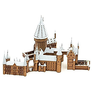 Fascinations Metal Earth Premium Series Harry Potter Hogwarts Castle in Snow 3D Metal Model Kit