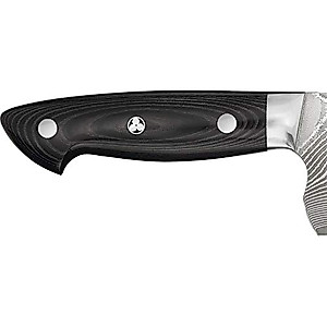 HENCKELS 8-inch Chef's Knife, Premium Quality, German Engineered, Informed by 100+ Years of Mastery, Stainless Steel, Dishwasher Safe, Black/Brown