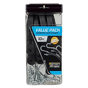 SmartStraps Tarp Straps - 10pc Tarp Strap Value Pack