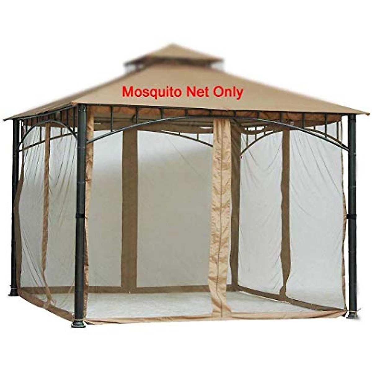 Westcharm 10x10 Gazebo Universal Replacement Mosquito Netting Screen Walls, Set of 4 Panels (Gazebo Mosquito Net Only)