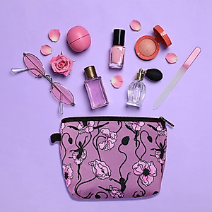 Saintrygo 6 Pack Cute Cosmetic Ballet Bag Ballet Girl Dance Gifts Dance Makeup Bag Adorable Travel Ballet Pouch Dance Cosmetic Case Toiletry Organizer for Girls Women Dancer, 6 Styles