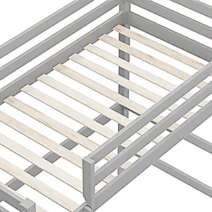 Hillsdale Furniture Caspian Twin Loft Bed, Gray