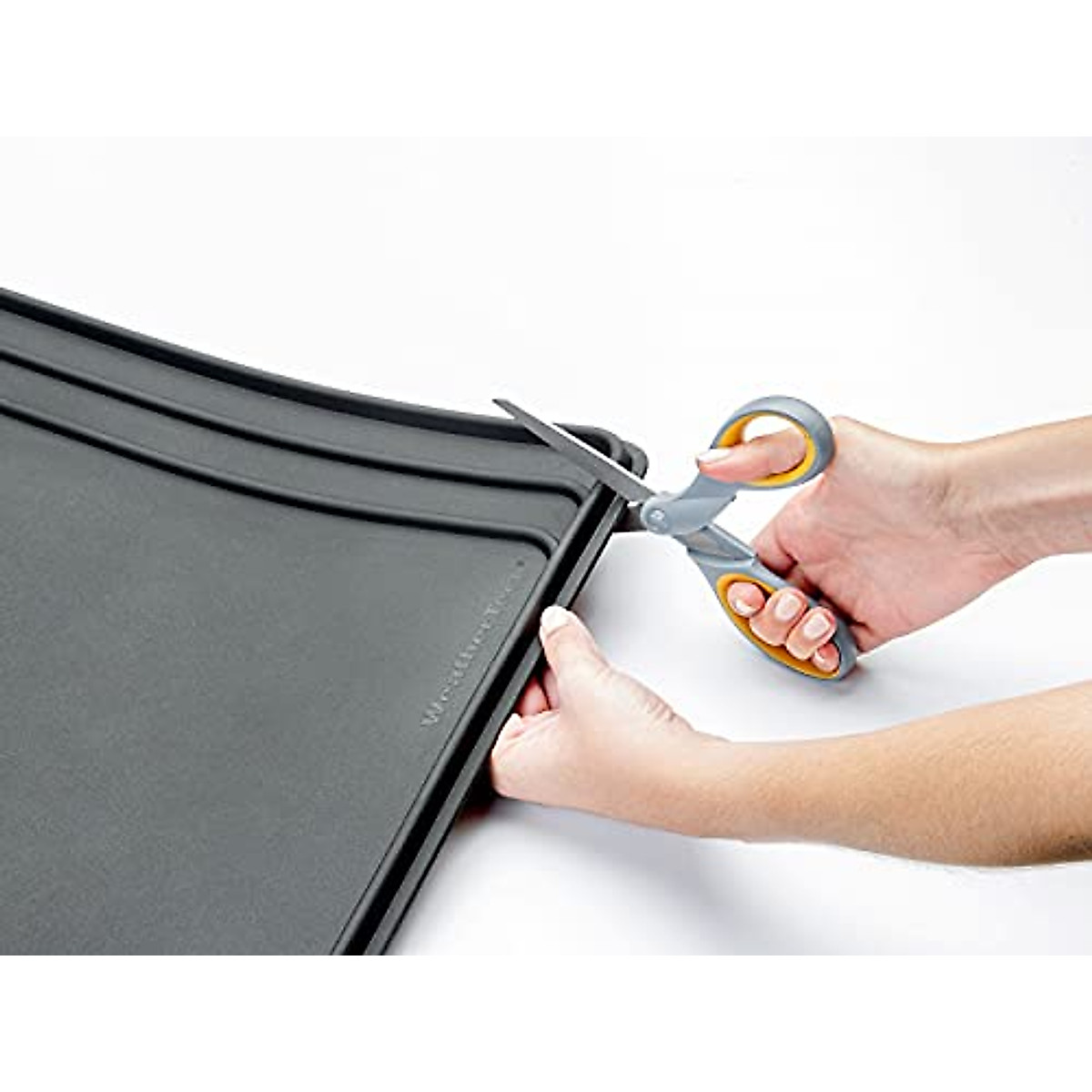 WeatherTech SinkMat – Waterproof Under Sink Liner Mat for Kitchen Bathroom – 28” x 19” Inches - Durable, Flexible Tray – Home undersink Organizer Must Haves, Black