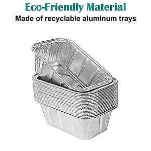 Aluminum Foil Grill Drip Pans, BBQ Grease Trays for Blackstone 17 and 22 Inch Grill Griddles with Back Grease Cup, 20 Pack