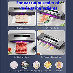 NxYmxgo Large Suction Force Kitchen Sous Vide Meat Food Saver Vacuum Sealer Packing Machine with Cut, Food Preserver Vacuum Sealer for Touring Car& Hunting and Fishing Journey