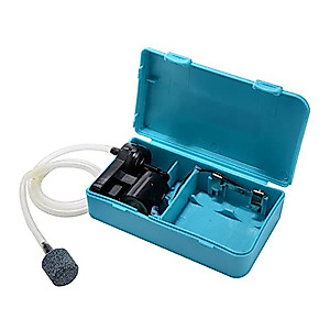 Saim Portable Aquarium Battery Operated Air Pump Backup Operated Fish Tank Air Pump Aerator Oxygen