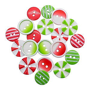 BUTTONS GALORE, INC Christmas Galore Themed Buttons-Colors 18/Pkg