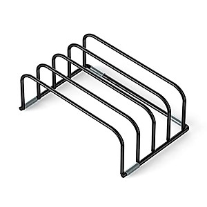 KORRTFID Cutting Board Storage Rack, Compact Cutting Board Organizer, Cutting Board Stand Holder, Bakeware, Cookie Sheets Organizer(1.0 Inch Width Slots)