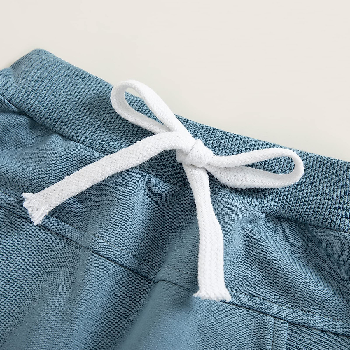 COORALLY Baby Boys Drawstring Solid Harem Pants Trousers Toddler Boy Active Joggers Pants Sweatpants Pockets Leggings (A-Blue, 2-3 Years)