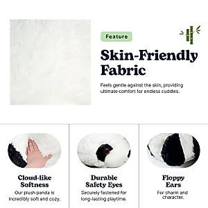 RB Royal Brooks Giant Stuffed Animal Dog, Dog Stuffed Animals, Stuffed Dog Body Pillow for Kids, Big Stuffed Animal Plush, Large Stuffed Dog, Huge Stuffed Animals (Panda)