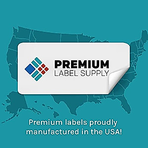 Premium Label Supply White Sticker Shipping Labels – 4" x 5" – Laser/Inkjet Compatible – (4 Labels/Sheet), 25 Sheets - 100 Total Adhesive Labels