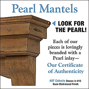 Pearl Mantels 497-60-10 Celeste Mantel Shelf, 60-Inch, Dune Finish