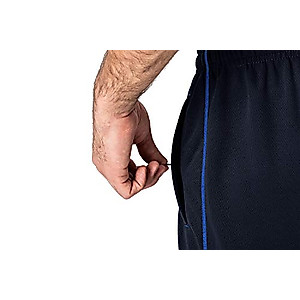 MAGNIVIT Men's Athletic-fit Run Sport Pant Training Fitness Trousers with Zippered Pockets Blue