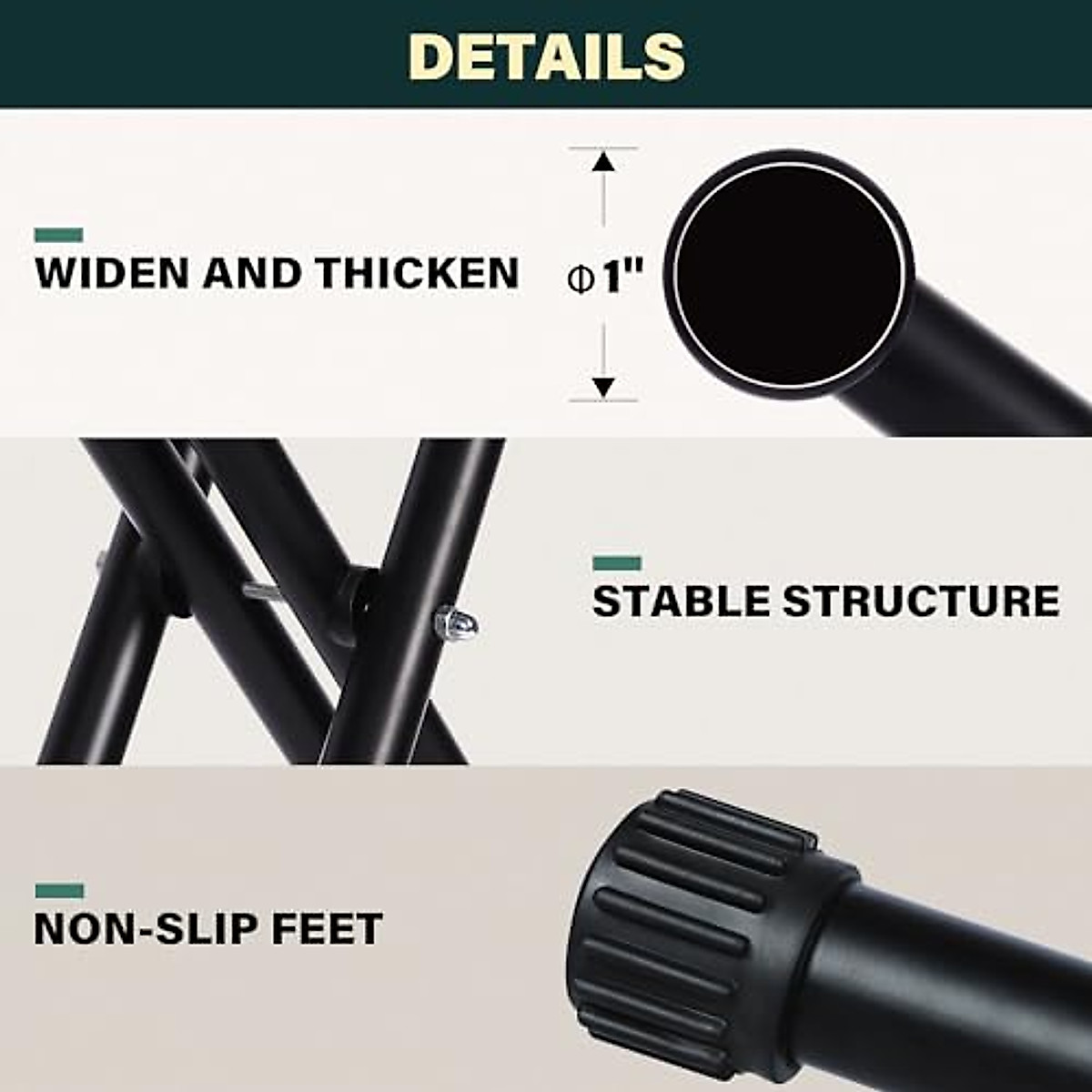 caius Ironing Board Full Size, Extra Wide Ironing Area, Foldable Iron Board with Extra Thick Padded Cover, Large Heavy Duty Ironing Board, Stable Structure, Adjustable Height, Easy to Fold (47x16)