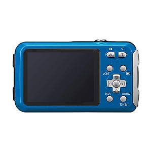 Panasonic LUMIX Waterproof Digital Camera Underwater Camcorder with Optical Image Stabilizer, Time Lapse, Torch Light and 220MB Built-In Memory – DMC-TS30A (Blue)