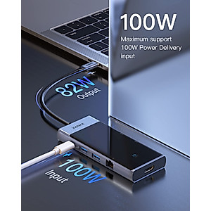 Inateck USB 3.2 Gen 2 Speed, USB C Hub with 8 Ports, HB2023