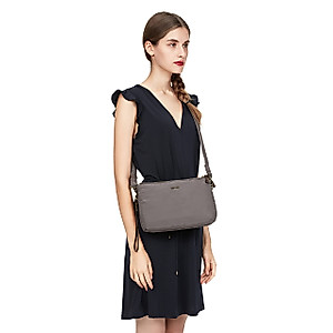 Pacsafe Stylesafe 4L Anti Theft Double Zip Crossbody Bag, Black