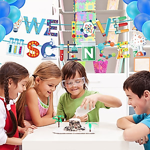 We Love Science Banner Science Party Decorations Science Theme Birthday Party Banner For Kids Mad Science Fun Scientist Subject Birthday Party Banner Supplies