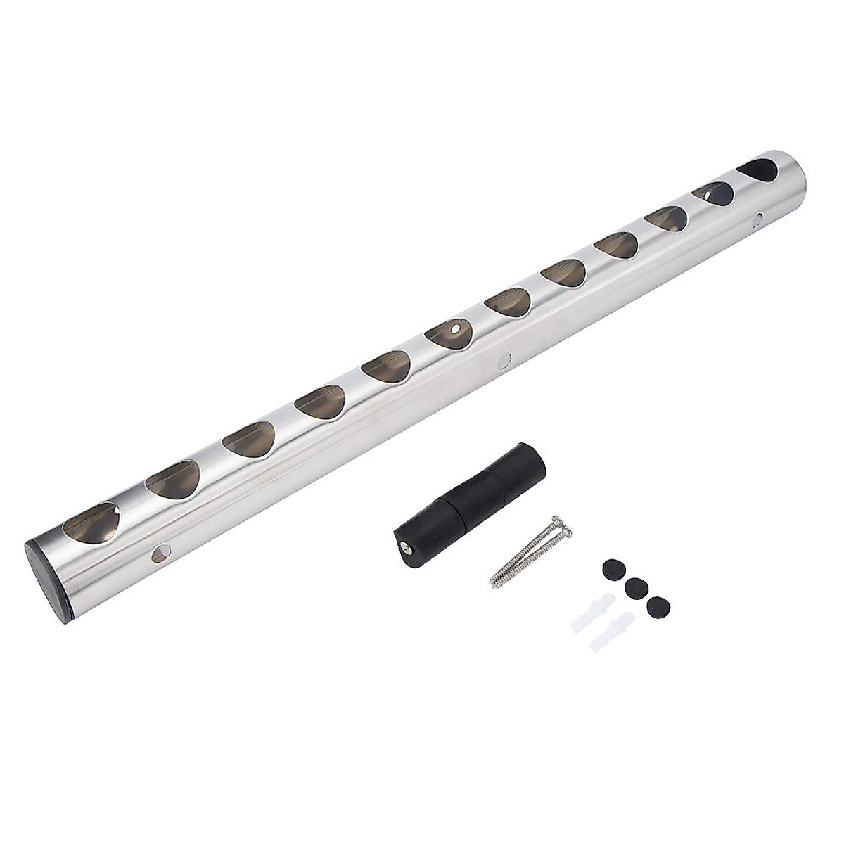 Yosoo Wine Shelves, Wear Resistant 304 Stainless Steel Wall Mount Bottle Rack Easy Installation for Living Room for Restaurant