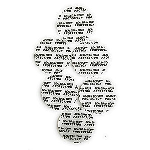 Rewarding Essentials 28mm Pressure Sensitive PS Foam Cap Liners Tamper Seal Cap Liner Sealed for your Protection (25)