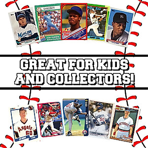 Assorted Set of 100 Baseball Trading Cards - All New Condition Cards - Perfect Starter Set for Kids, Adults, & Collectors - Potential Superstar and Hall of Fame Cards Available - Retail Packaging