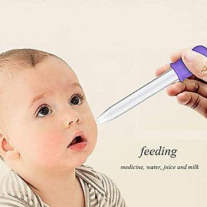 CHIUTUUY 11 Pcs Eye Droppers for Kids - 5ml Silicone Plastic Pipettes Liquid Transfer Dropper for Crafts Science Water Play Candy Gummy Molds