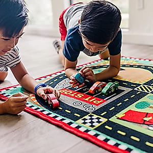 Melissa & Doug Round The Speedway Race Track Rug (FFP)