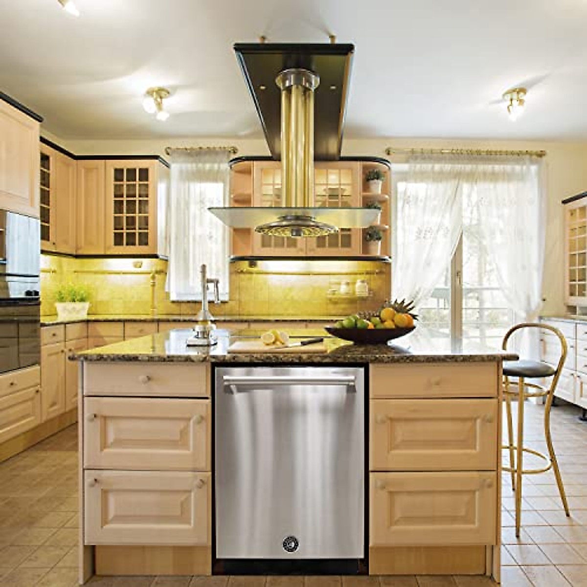 Vinotemp BR-DWSH01-S Dishwasher 24-Inch Built in with 6 Wash Options and 6 Automatic Cycles, Stainless Steel Construction, Electronic Control LED Display, Low Noise Rating, 44 dB, Metallic