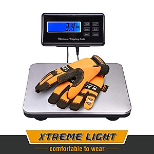 RAYTEEN XL size 4x4 Recovery Work Gloves with Kevlar Anti-Scratch Protection on Finger and Palm, Reflective Logo on Opisthenar for Quick Find in Dark