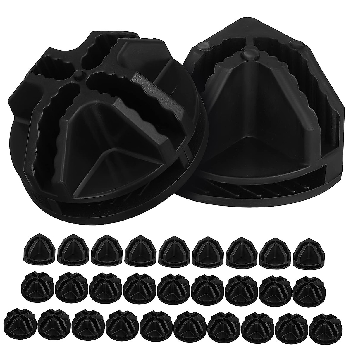 OSALADI Wire Grid Cube Connectors Wire Connector Organizer 8 Cube Storage Organizer 30 Pcs Universal Combination Cabinet Card Pp Resin Steel Wire Supplies Wire Shelf Divider Connector