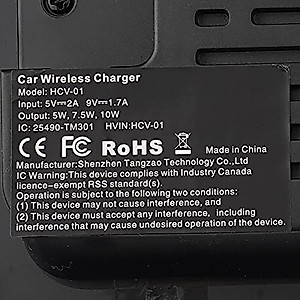 CarQiWireless Wireless Charger for Honda CRV 2019 2018 2017 Car Charging Charger, Center Console Holder Storage Box with Cell Phone Wireless Charging Pad Mat for CR-V Interior Accessories