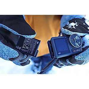 EUCAZ Osmo Action Extreme Battery and Multifunctional Battery Case Kit,for DJI Osmo Action 3,Osmo Action 4 Sport Camera,Include 2pcs Batteies and 1p Battery Case,Fast Charges for Three Batteries