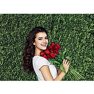 WOLADA 7x5FT Green Backdrop Greenery Wall Backdrop Green Leaves Backdrop Green Grass Backdrop Green Ivy Backdrop Bridal Baby Shower Birthday Wedding Party Backdrops Photo Studio Props 10923