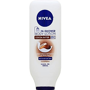 NIVEA Cocoa Butter In Shower Lotion, Body Lotion for Dry Skin, 13.5 Fl Oz Bottle