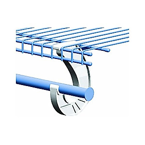 SuperSlide White Closet Rod Support Pack of 2