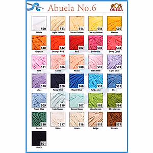 Abuela NO.6 [70grs] by Omega - Soft Yarn 100% Mercerized Cotton Yarn - Color 18-Royal Blue 568